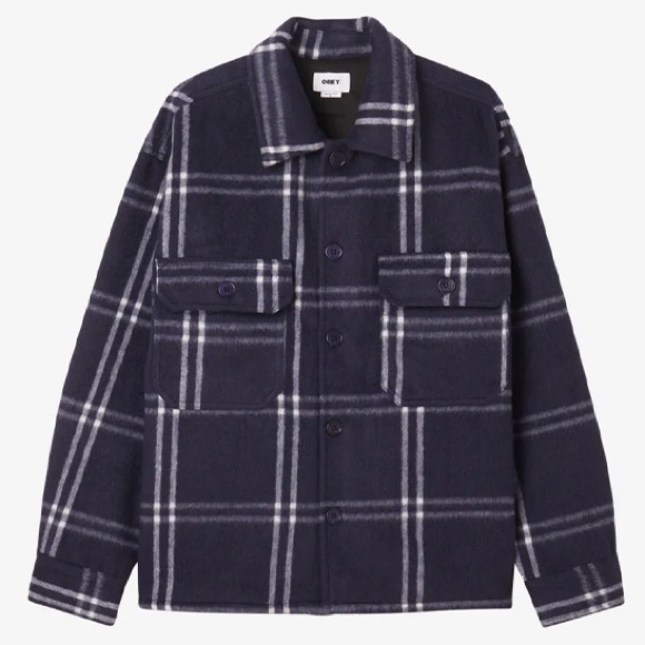 Obey | Jackets & Coats | Obey Entrada Plaid Flannel Shirt Jacket | Poshmark